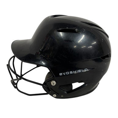 Used Evoshield HELMET W/MASK Batting Helmet w/Mask Black SM 11406 ...