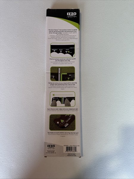 IZZO Golf Sure Stance Ball Position Trainer Right Handed Golf Training ...
