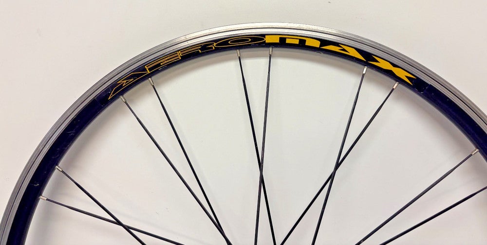 Vuelta Aero Max 24-Bladed Spoke Black Aluminum 700C Front Wheel Zero ...