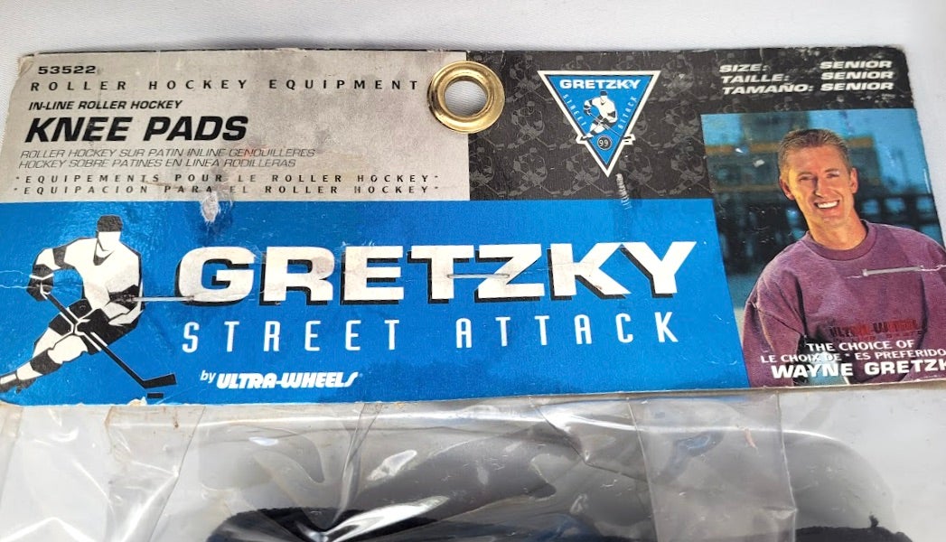 Rare NOS 1995 Gretzky Street Attack Knee Pads Inline Roller Hockey ...