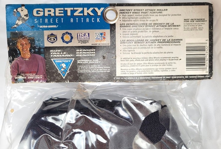 Rare NOS 1995 Gretzky Street Attack Knee Pads Inline Roller Hockey ...