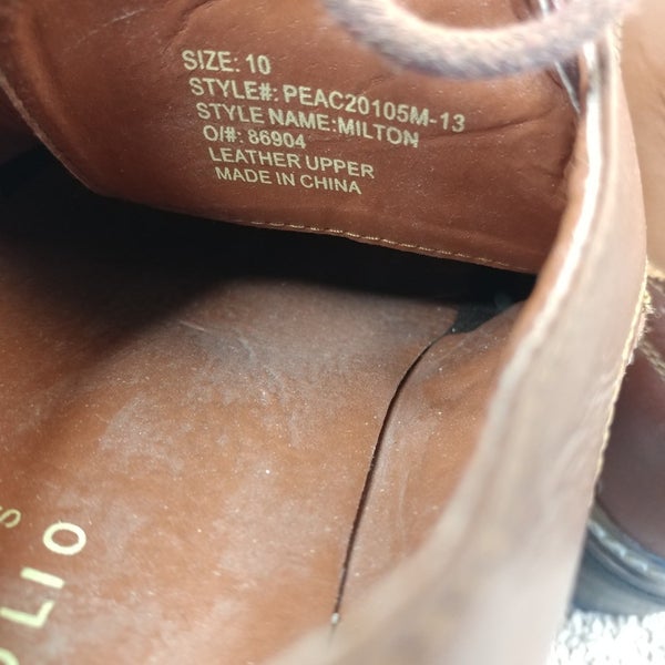 Perry Ellis Portfolio Milton Mens Size 10 Shoes Wingtip Oxford Brogue ...