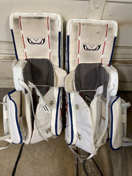 Halak pro return NY Rangers leg pads | SidelineSwap | Buy and Sell on ...