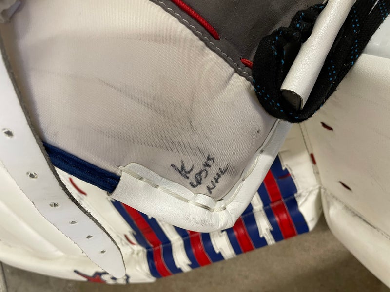 Halak pro return NY Rangers leg pads | SidelineSwap | Buy and Sell on ...