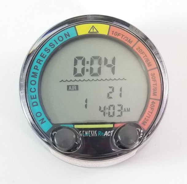 Genesis React Puck Scuba Dive Diving Computer Module Air & Nitrox #5830 ...