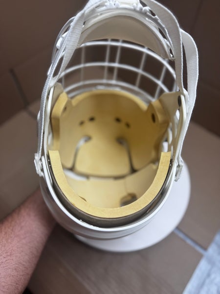 VINTAGE COOPER SK2500 LARGE HOCKEY HELMET GOALIE COMBO WITH NEW HASEK ...
