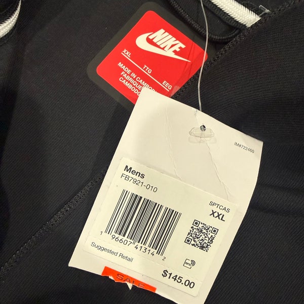Nike Sportswear Tech Fleece Full Zip Hoodie Black FB7921-010 Men's Size ...