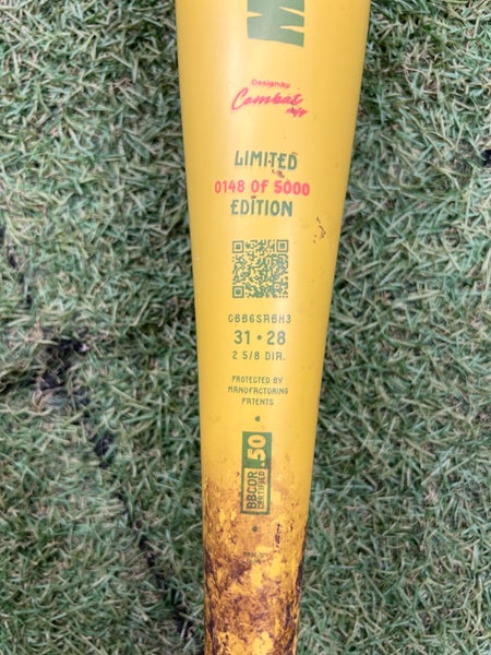 2025 Combat MFG Spec A1 Alloy Bat BBCOR Certified (-3) Alloy 28 oz 31 ...