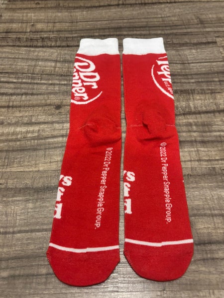 Dr Pepper Soda Crew Socks Adult Large New without Tags | SidelineSwap ...