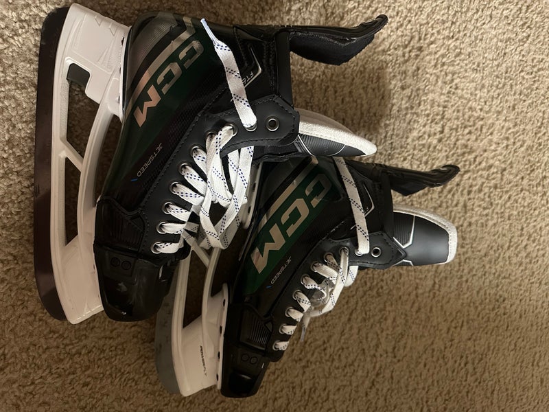 New CCM JetSpeed FT6 Pro Hockey Skates Pro Stock 8 Green | SidelineSwap ...