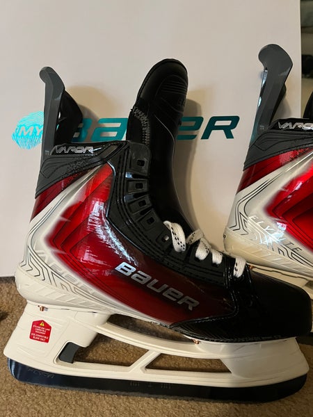 2025 custom Red Bauer Vapor Flylite Hockey Skates Wide Width 9.5 (New ...