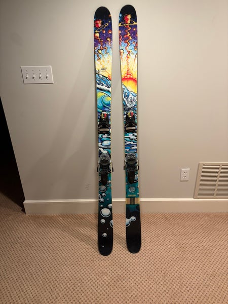 J Skis Joyride (90 underfoot) 168 cm Skis With Look Pivot Bindings used ...