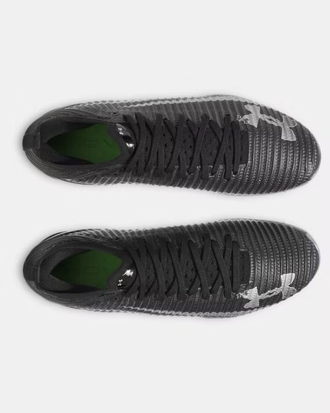 Under Armour Blur Pro Football Cleats Black/Silver Men’s Size 11.5 No ...