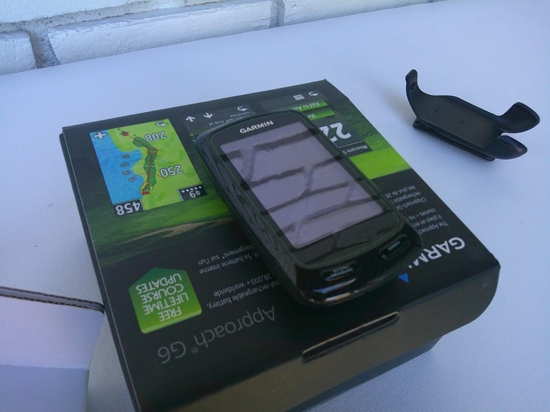 Garmin Approach G6 Handheld Touchscreen Golf Course GPS w/ Cable and ...
