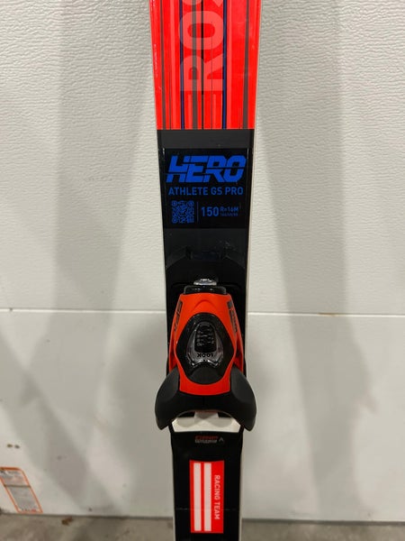 2024 Rossignol Hero Athlete GS Pro 150 cm Junior Racing Skis w/ Look ...