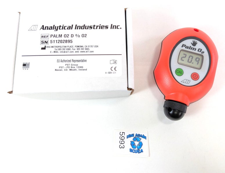 Analytical Industries Palm O2 Remote Handheld Oxygen / Nitrox Analyzer ...