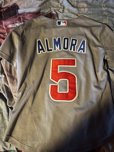Chicago Cubs Albert Almora Majestic CoolBase Authentic Away Jersey (Men ...