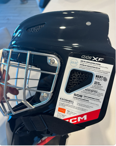 CCM AXIS XF Goalie Helmet & Cage Large (New) | SidelineSwap | Buy and ...
