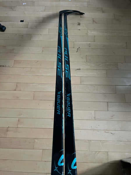 NEW 2 PACK Intermediate Bauer Pulse Left Hand P92 65 Flex Hockey Sticks ...
