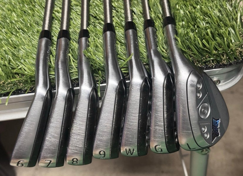 PXG 0311 XP Gen6 Iron Set 6-PW,GW,LW 7 Pc Steel Fiber Shafts R-Flex ...