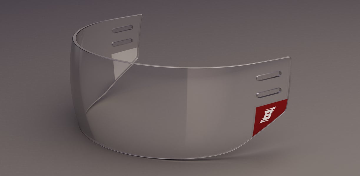 Ronin R5-PRO MKII hockey visor - NEW!!! (YELLOW LOGO STICKER) SLIM-CUT ...