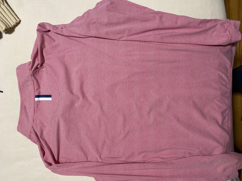 Red/white striped Rhoback Q-Zip (lightweight) | SidelineSwap | Buy and ...