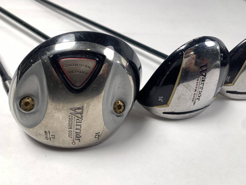Warrior Custom Golf Club Set Driver 3 & 5 FW 3-PW Gap Wedge Regular RH ...