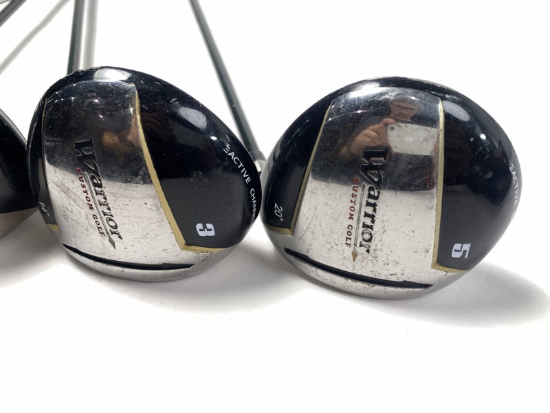 Warrior Custom Golf Club Set Driver 3 & 5 FW 3-PW Gap Wedge Regular RH ...
