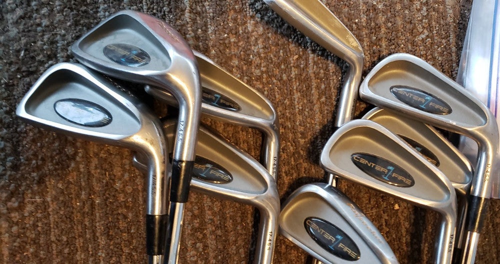 SET 9 PINSEEKER CENTER FIRE CAVITY BACK GOLF IRONS 3-SW STEEL SHAFTS 1 ...