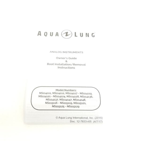 Aqua Lung i100, i300 Swiv 3 Gauge Navigator Console Boot Computer Scuba ...