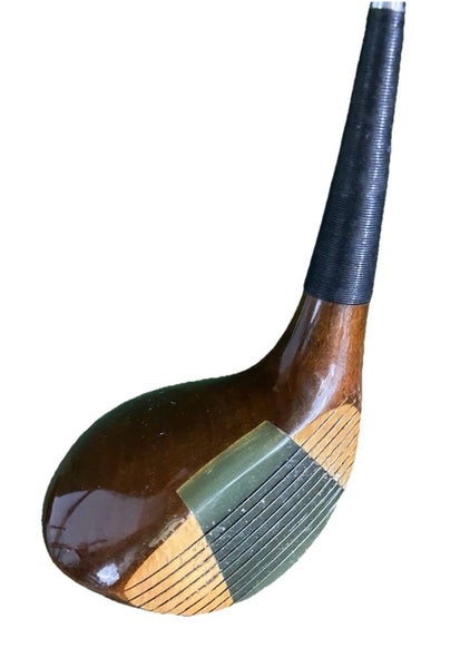 Joe Powell Classic Glass Trac Persimmon Driver 1-Wood Stiff Steel 43 RH ...