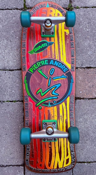 Vintage 1988 Sims Pierre Andre Custom Complete Skateboard - Stage 5 ...