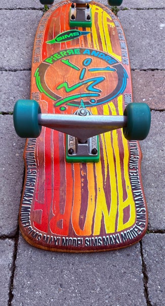 Vintage 1988 Sims Pierre Andre Custom Complete Skateboard - Stage 5 ...