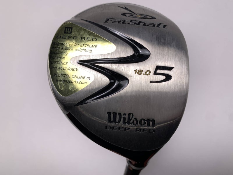 Wilson Fat Shaft Deep Red 5 Fairway Wood 18* Grafalloy ProLite Regular ...