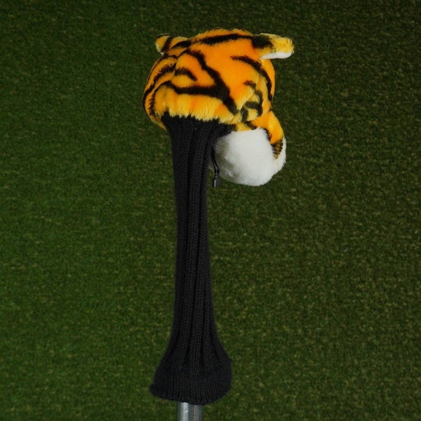 TIGER CUB JUNIOR JR. KIDS DRIVER HEADCOVER SOCK ORANGE / BLACK / WHITE ...
