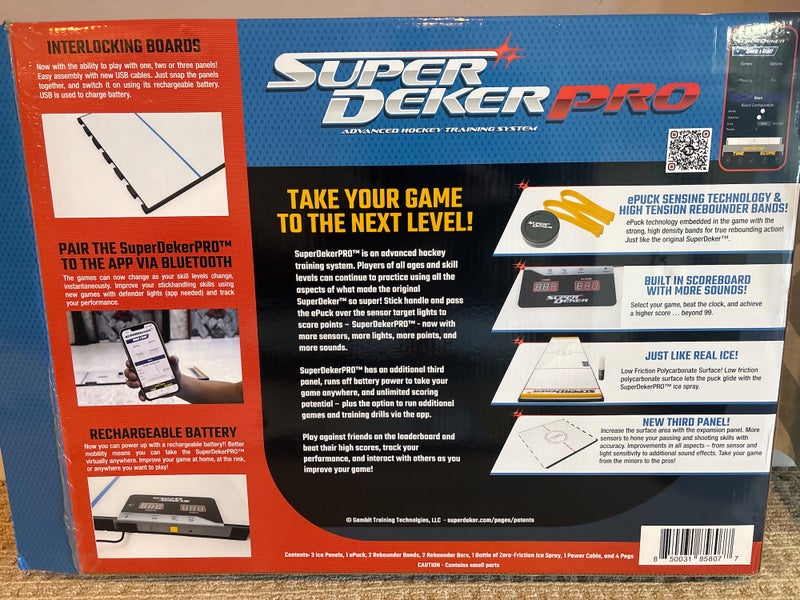 SuperDeker Pro Advanced Hockey Training System – 3 Panels – Fully ...