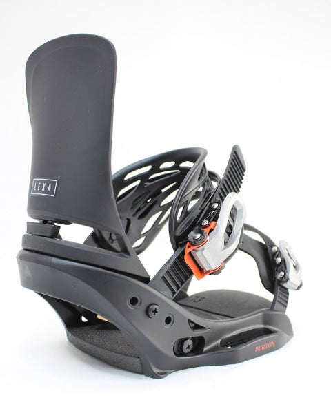 Burton Lexa EST Snowboard Bindings Large (Women's US 8+) Black Channel ...