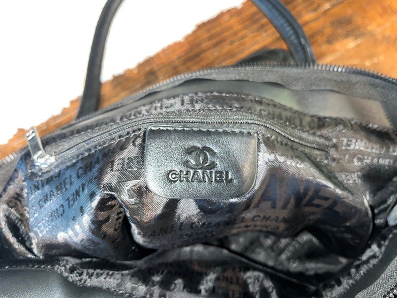 Chanel patent Medallion Tote Black | SidelineSwap | Buy and Sell on ...