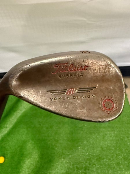 Men's Titleist Vokey spin milled Left Hand Wedge Wedge Flex 56 Degree ...