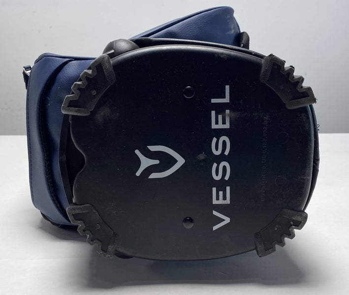 Vessel Lux Series Stand Bag Navy 4-Way Divide Dual Strap Golf Bag ...