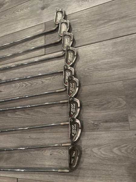 Men's Ping Zing 2 RH Iron Set Reg Flex #4 - #9, PW, GW, SW Steel (Used ...