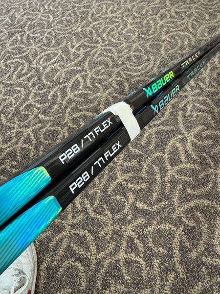 2-Pack Bauer Tracer Left Hand 77 Flex P28 | SidelineSwap | Buy and Sell ...