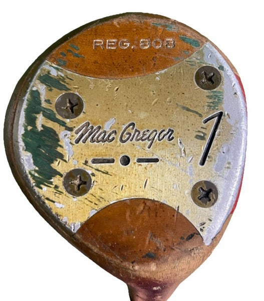Macgregor Pacemaker Reg 80B Persimmon 1-Wood Driver RH Aluminum A Flex ...