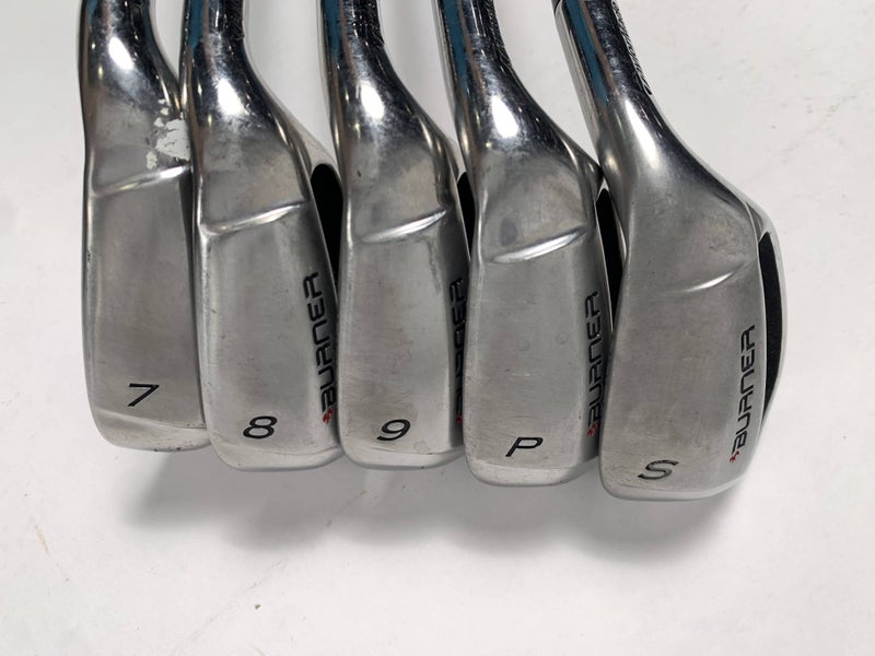 TaylorMade Burner Superlaunch Iron Set 7-PW+SW REAX 60g Senior Graphite ...