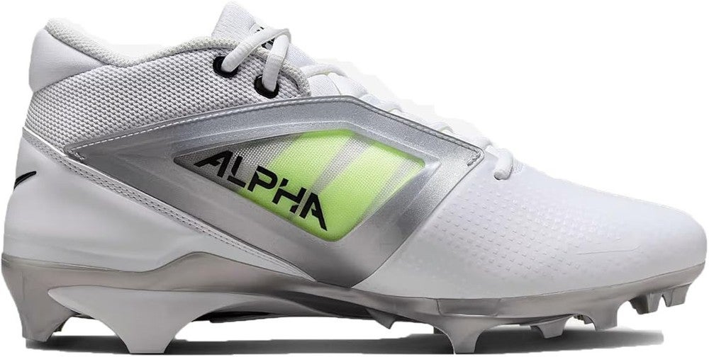 Nike Alpha Menace 4 Pro FD7037-100 Men's 10 White Black Football Cleats ...