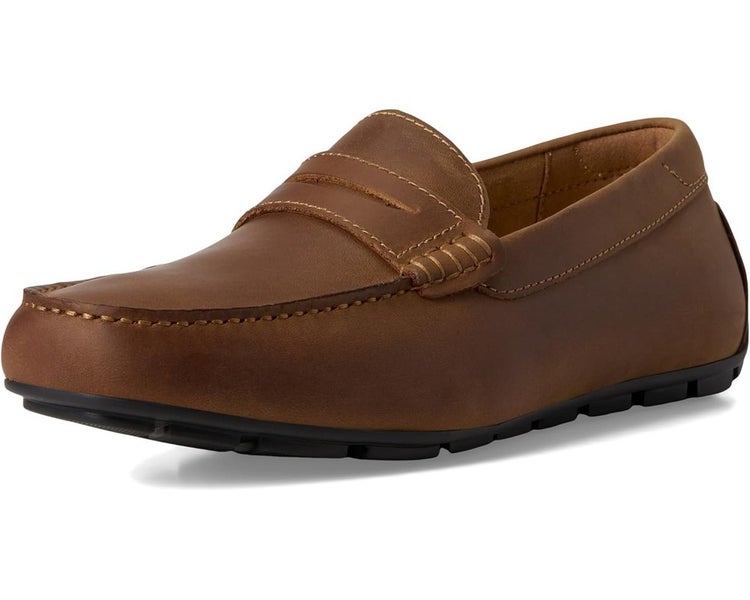 Florsheim Motor Penny Driver Loafer Mens 13 Brown Leather Moc Toe Shoes ...
