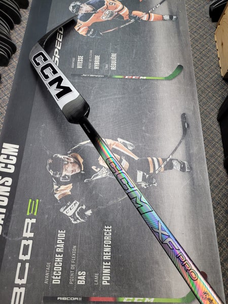 Custom curve | 25" Senior CCM XF Pro Regular Goalie Stick NHL Pro Stock ...