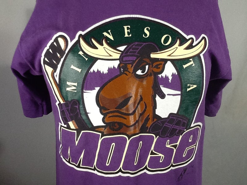 Vtg 90’s Minnesota Moose Hockey T Shirt Men’s (Large) Fruit of the Loom ...