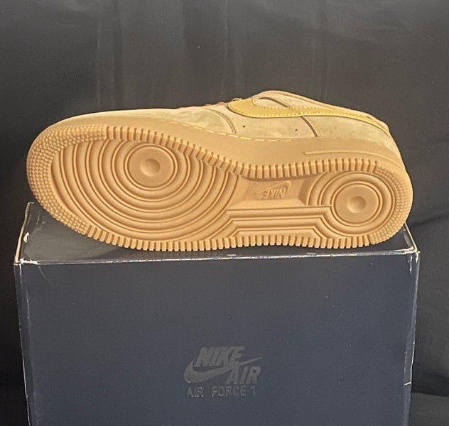 Men's Size 8 Nike Air Force 1 Flax Wheat Gum Light Brown (New ...