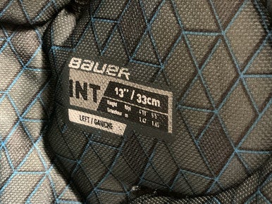 Used Bauer X Intermediate Shin Guards Black And Royal Blue 13" 11855 ...